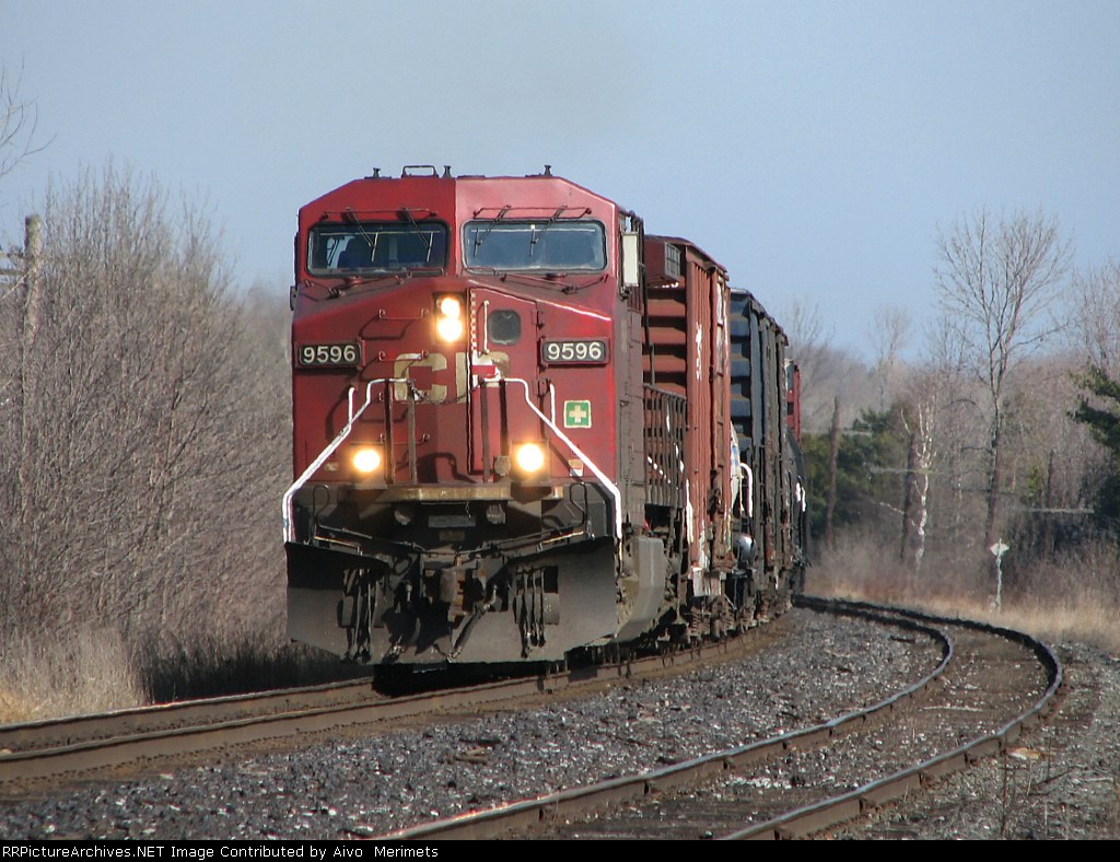 CP 9596 at Spicer Siding